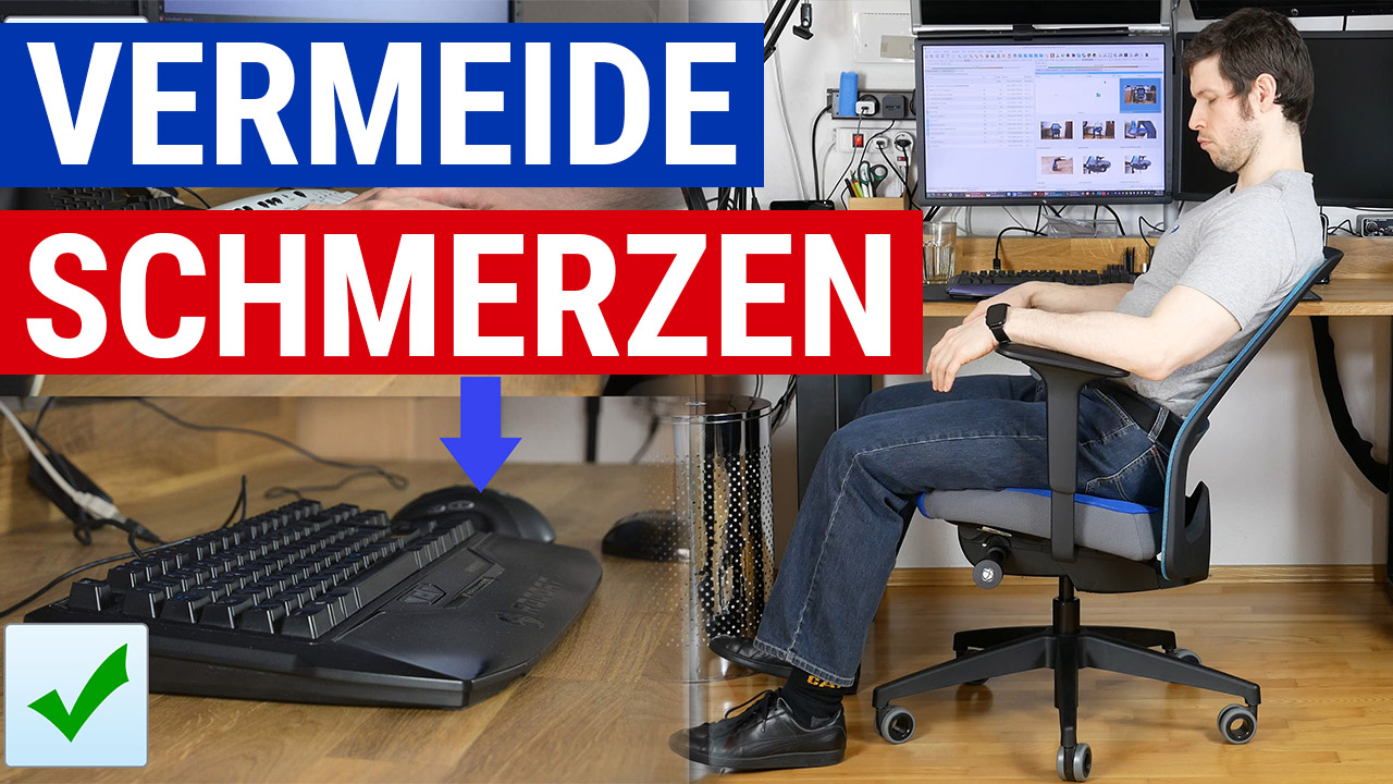 Richtig am PC sitzen! Probleme vermeiden! | MEGA-Testberichte